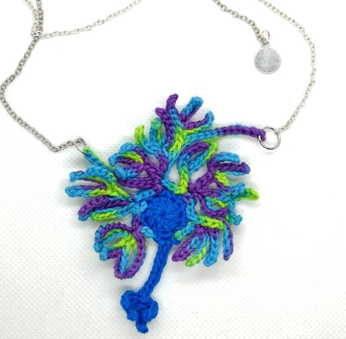 Crocheted Neuron Necklace - Etsy