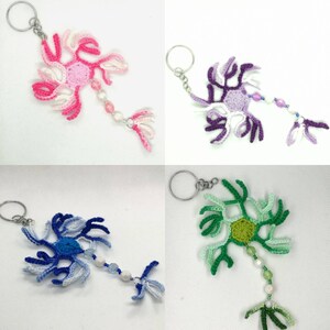 Crocheted Neuron Pins, Crocheted Science Models, Science Crochet ...