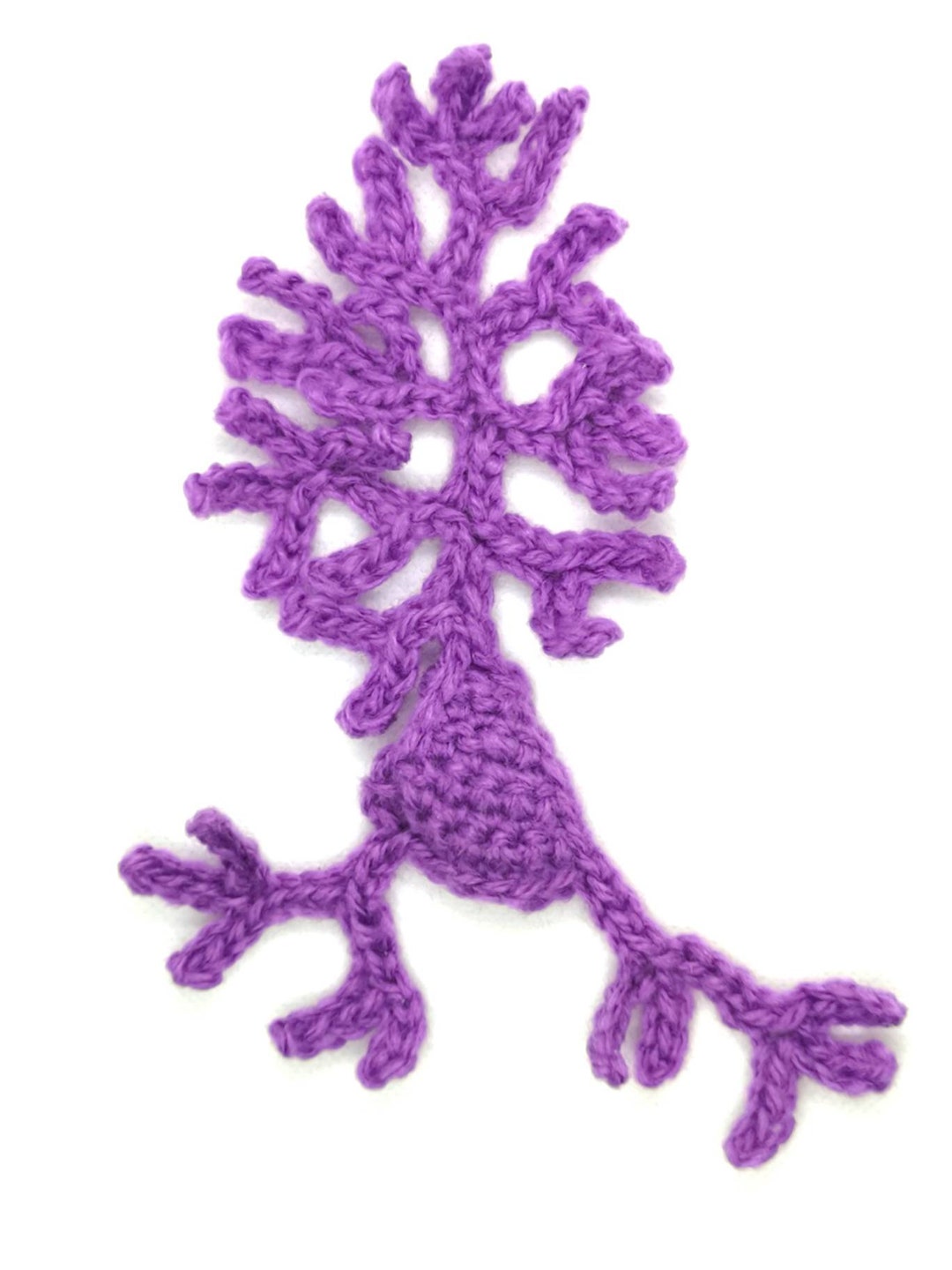 Crocheted Pyramidal Cell Pattern, Crochet Pattern, Neuroscience ...