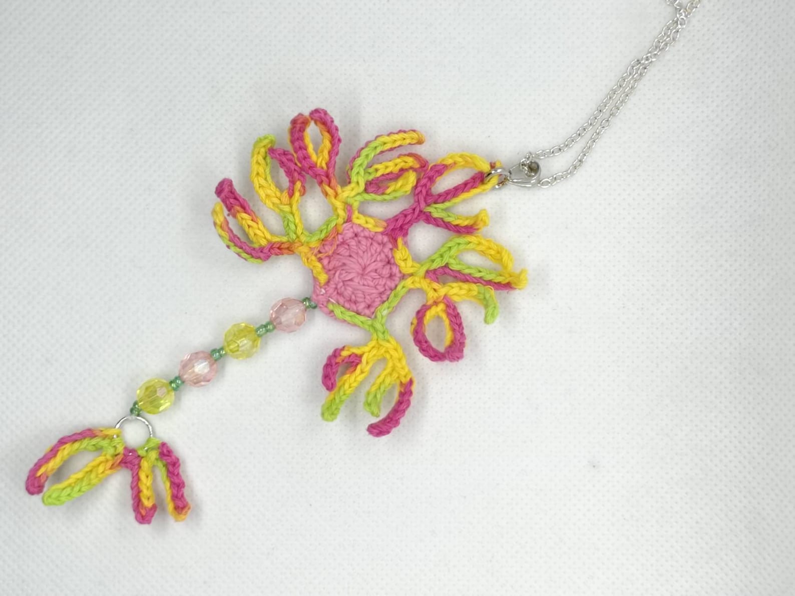 Crocheted Neuron Necklace | Etsy