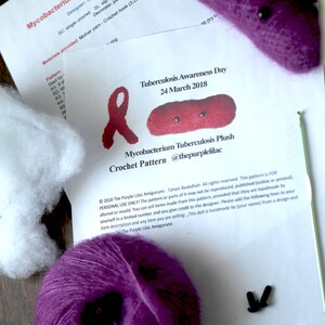 Mycobacterium Tuberculosis Plush Crochet Pattern, Crochet Pattern ...