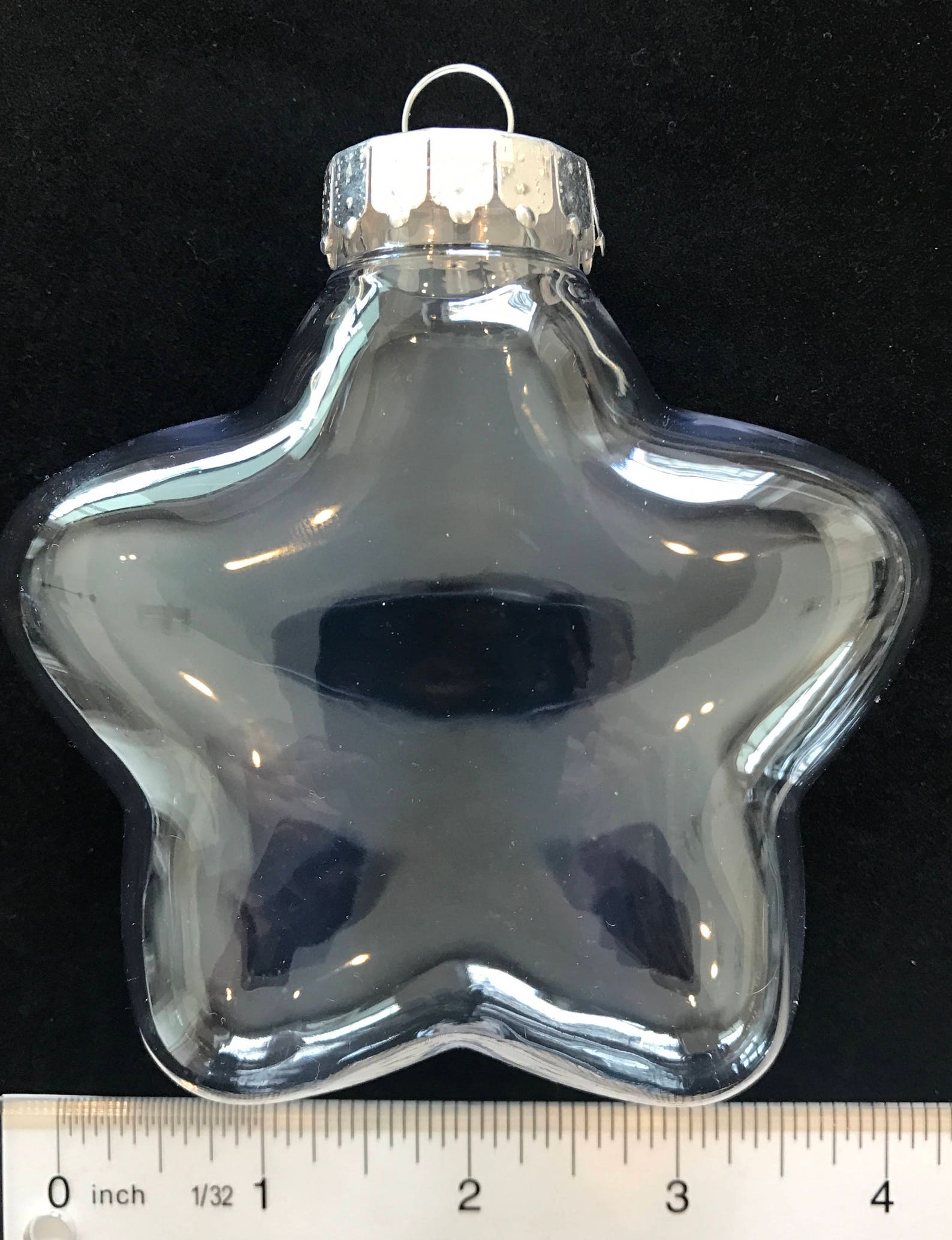 Sample of 2 100mm Clear Plastic Star Christmas Ornaments | Etsy