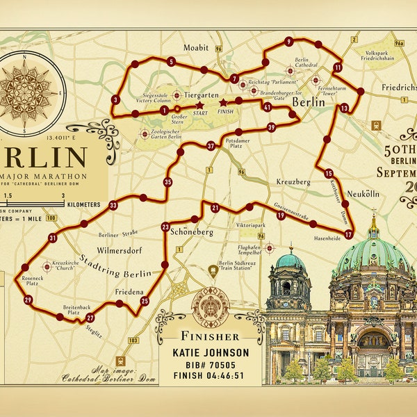 Berlin Map - Etsy
