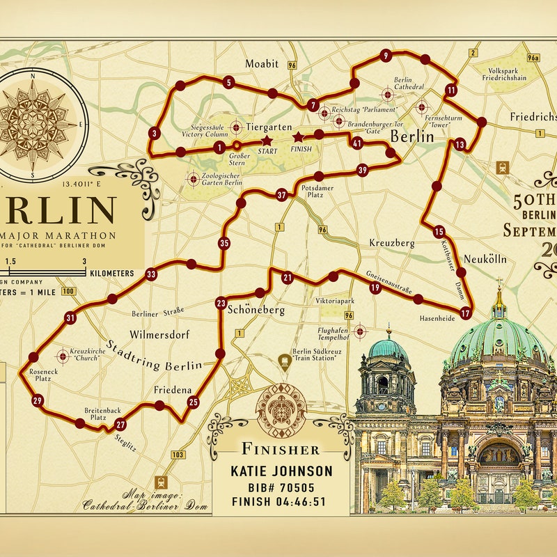 Berlin Map - Etsy