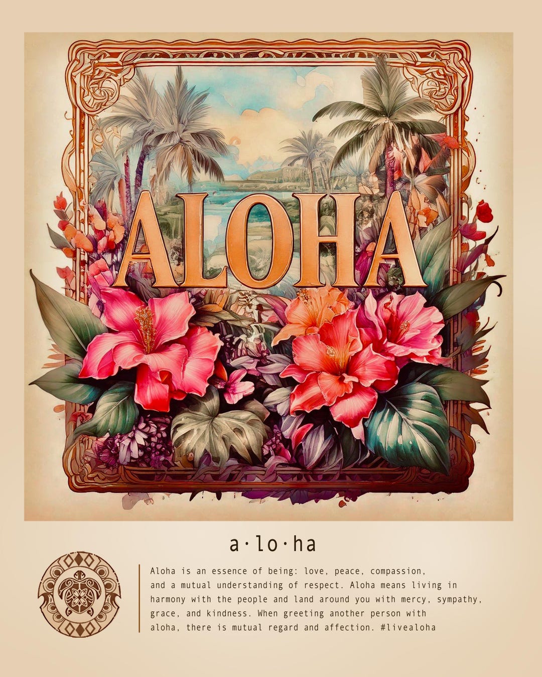 The Meaning of Aloha Art Print - Etsy