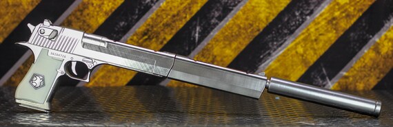 Suppressed Chrome .50 Desert Eagle Replica From the Suicide - Etsy