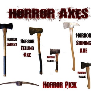 Horror felling Axe Custom Prop - Etsy