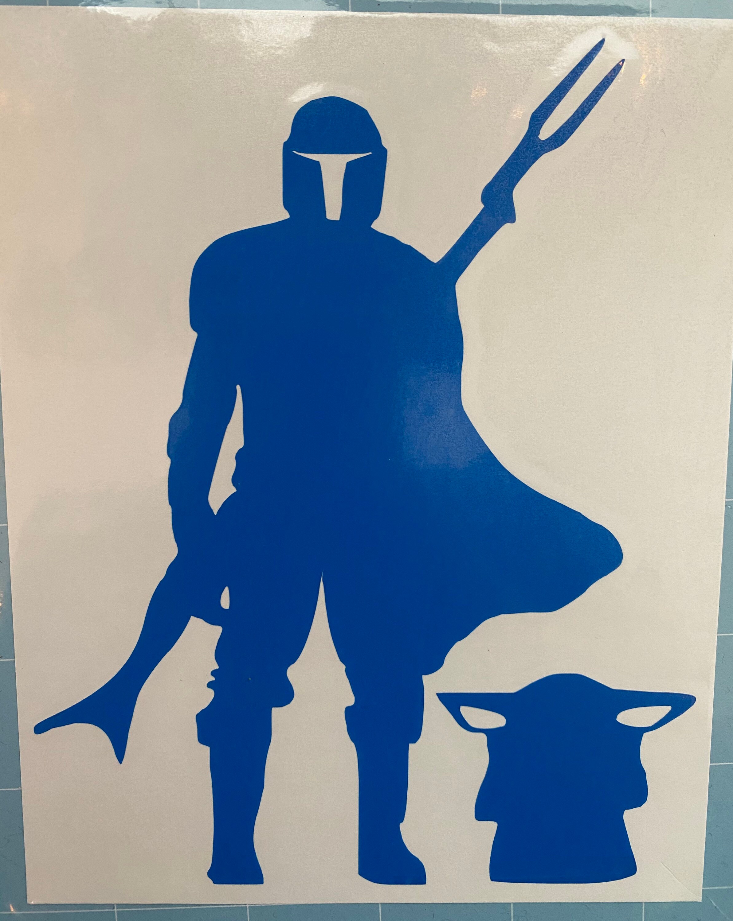 Mandalorian Decal Grogu Baby Yoda Decal Baby Yoda Car Decal - Etsy