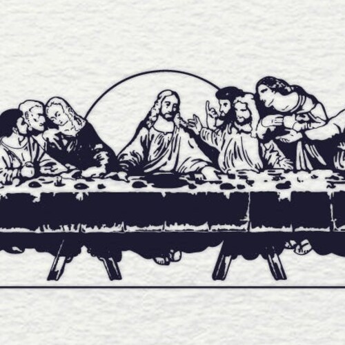 The Last Supper SVG Jesus Christ SVG Christian Religious | Etsy