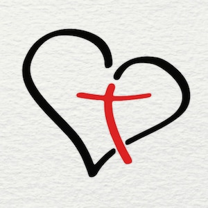 Heart Cross SVG Hope Faith Love Blessed Christian Jesus - Cut Cutting ...