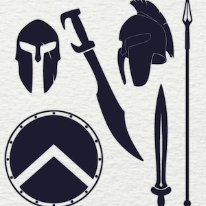Spartan Warrior SVG Greek Trojan Battle Laser Cut Files for Cricut ...