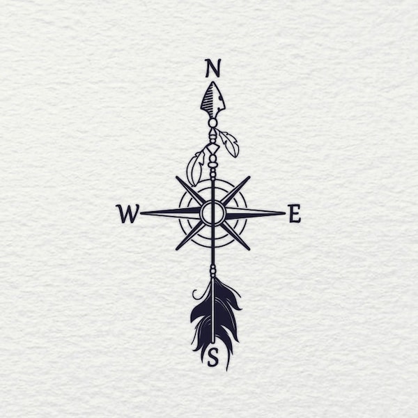 Arrow Compass - Etsy