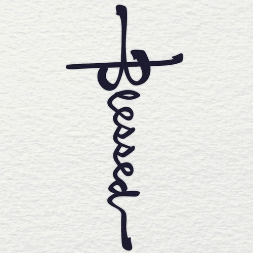 Blessed Cross SVG Cut File Faith Jesus Christian Religious - Etsy