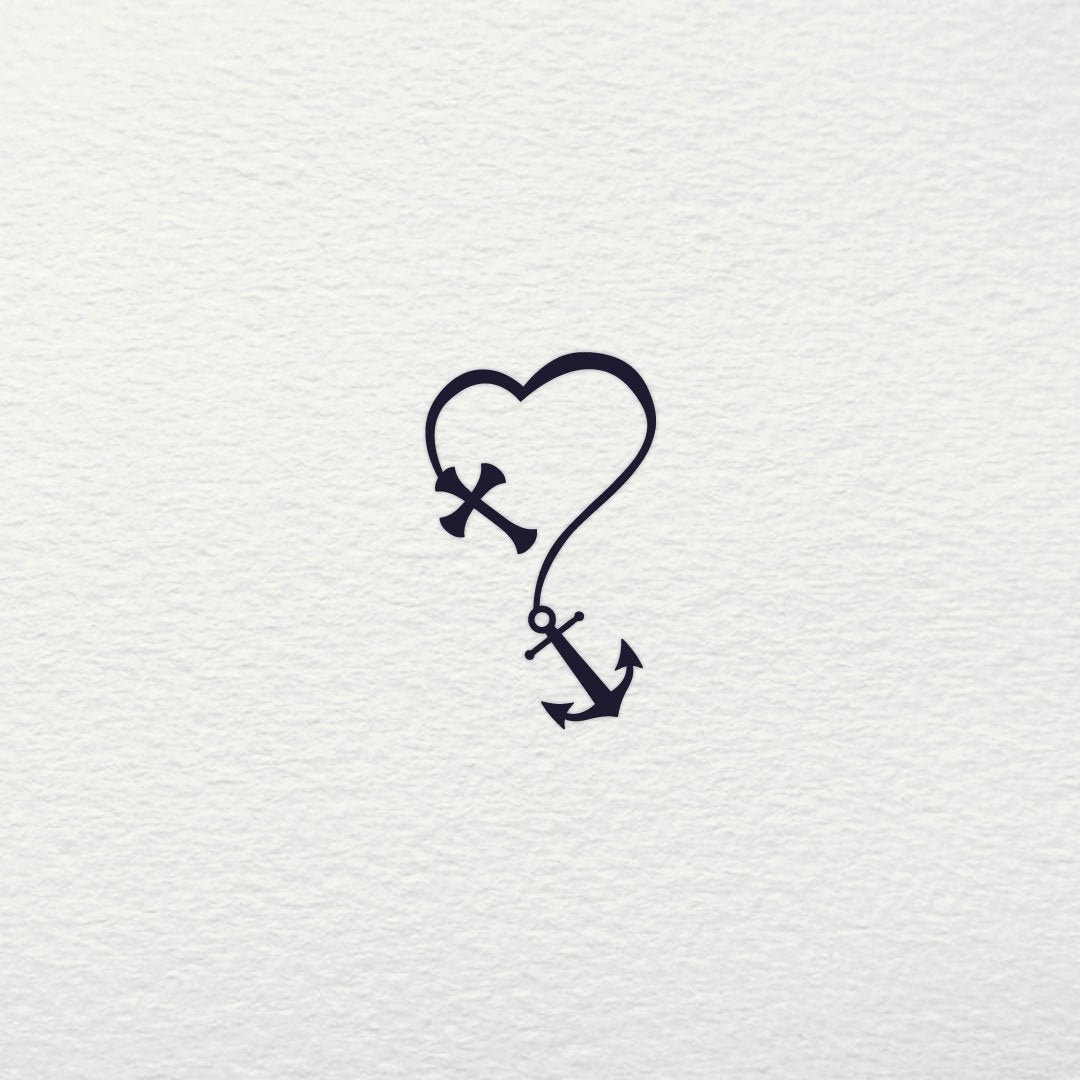 Anchor Heart Cross