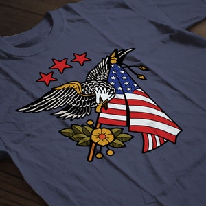 Patriotic Eagle SVG - USA SVG American Flag Svg Flag Svg 4th of July ...