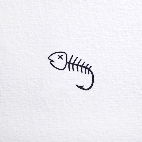 Skeleton Fish Hook SVG Fishing SVG File Laser Cut Files for - Etsy UK