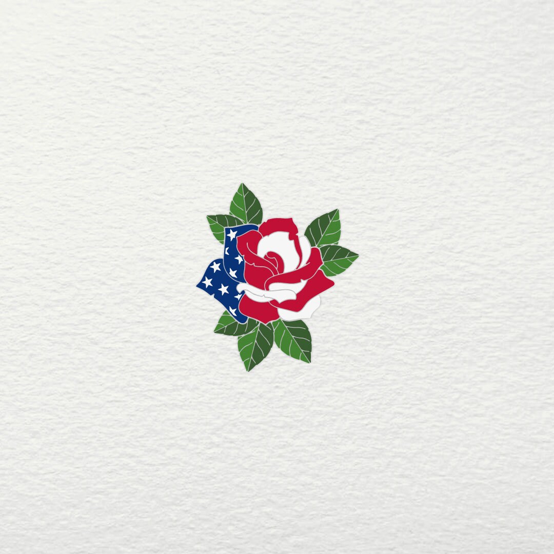 American Flag Rose SVG Patriotic Rose Flag SVG American Flag - Etsy