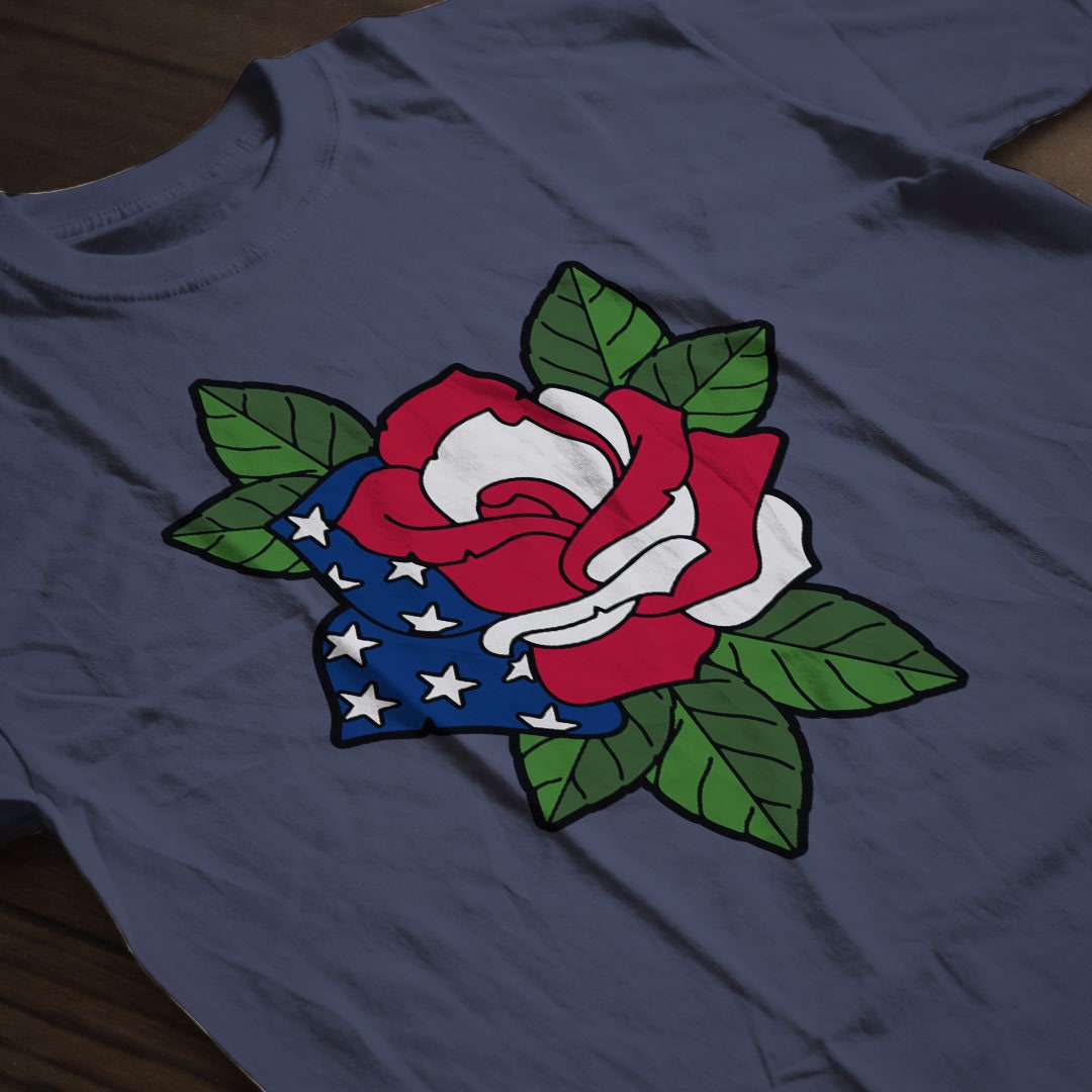 American Flag Rose SVG Patriotic Rose Flag SVG American Flag - Etsy