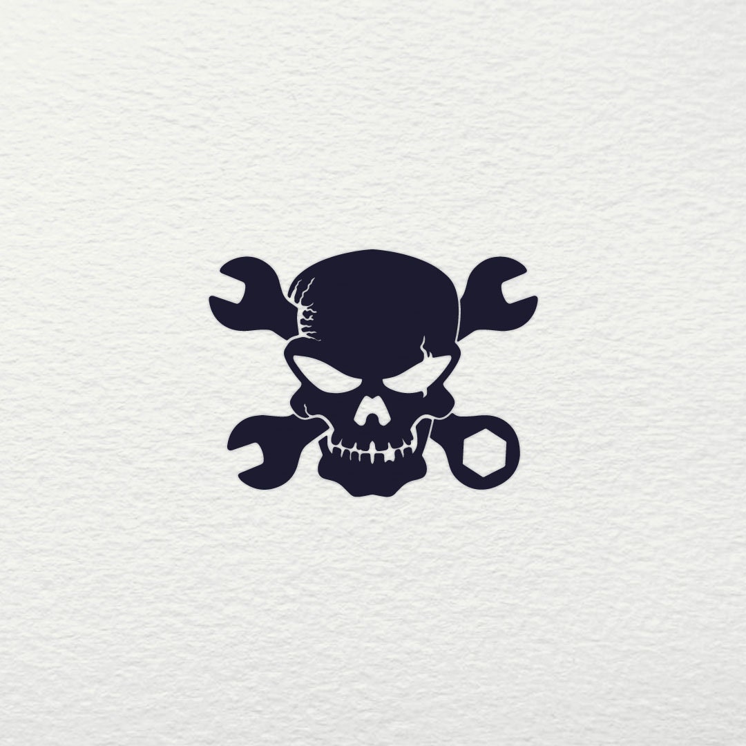 Mechanic Skull With Wrenches – Vector Clipart (SVG, JPEG, EPS) - Etsy
