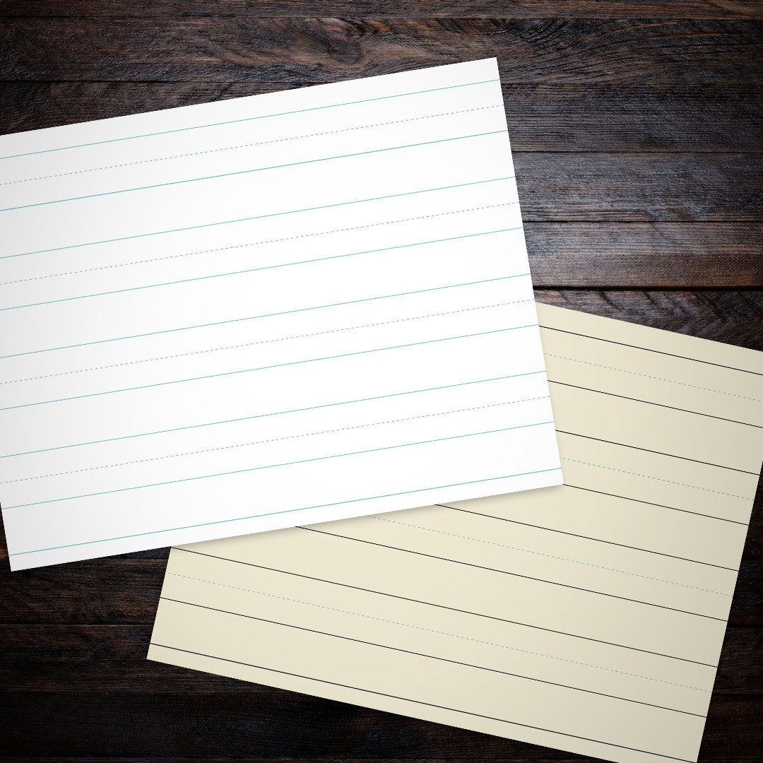 Lined Digital Papers Back to School Notebook Sheet Digital - Etsy