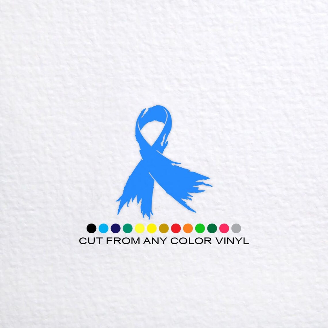 Distressed Cancer Ribbon SVG Awareness Ribbon SVG Breast - Etsy