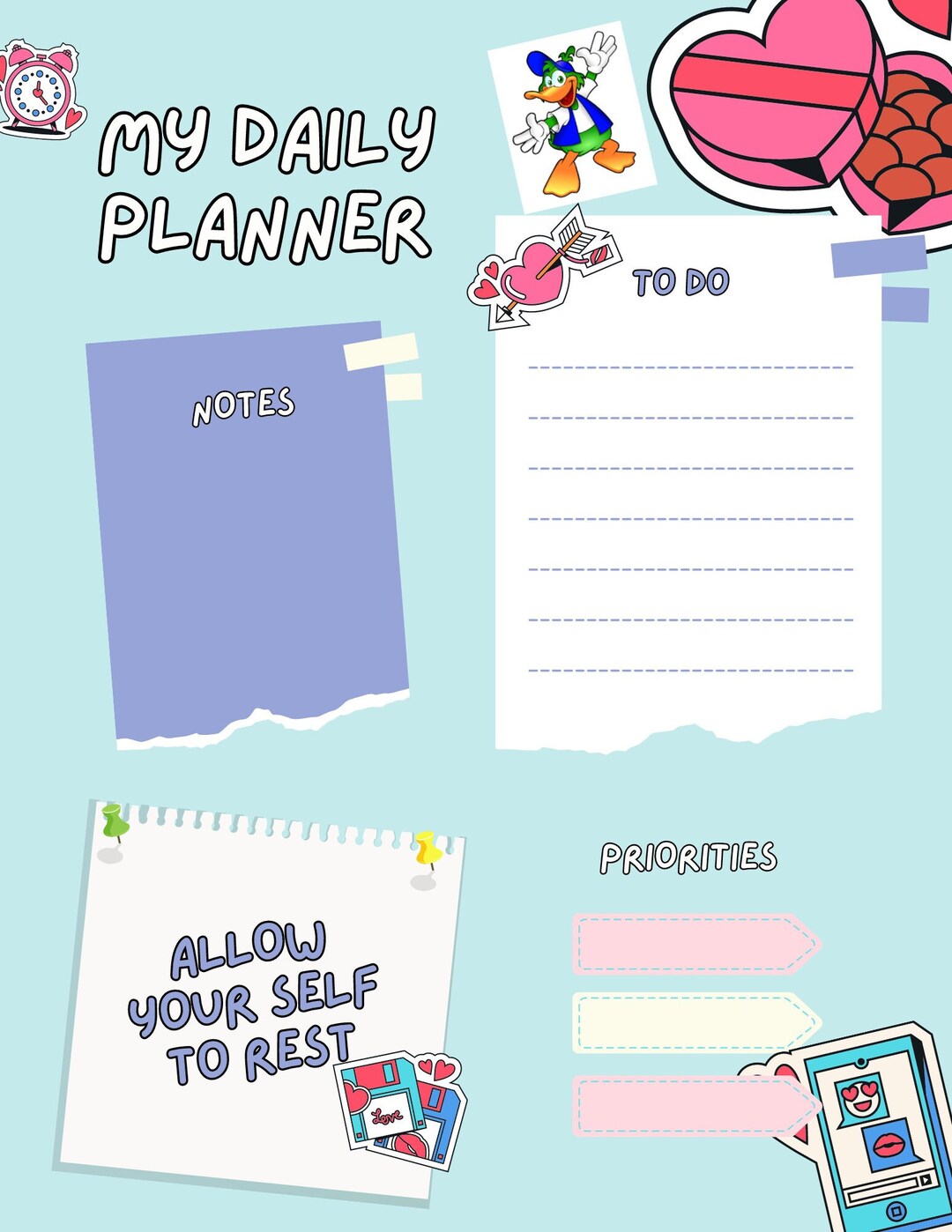 Kids My Daily Planner - Etsy