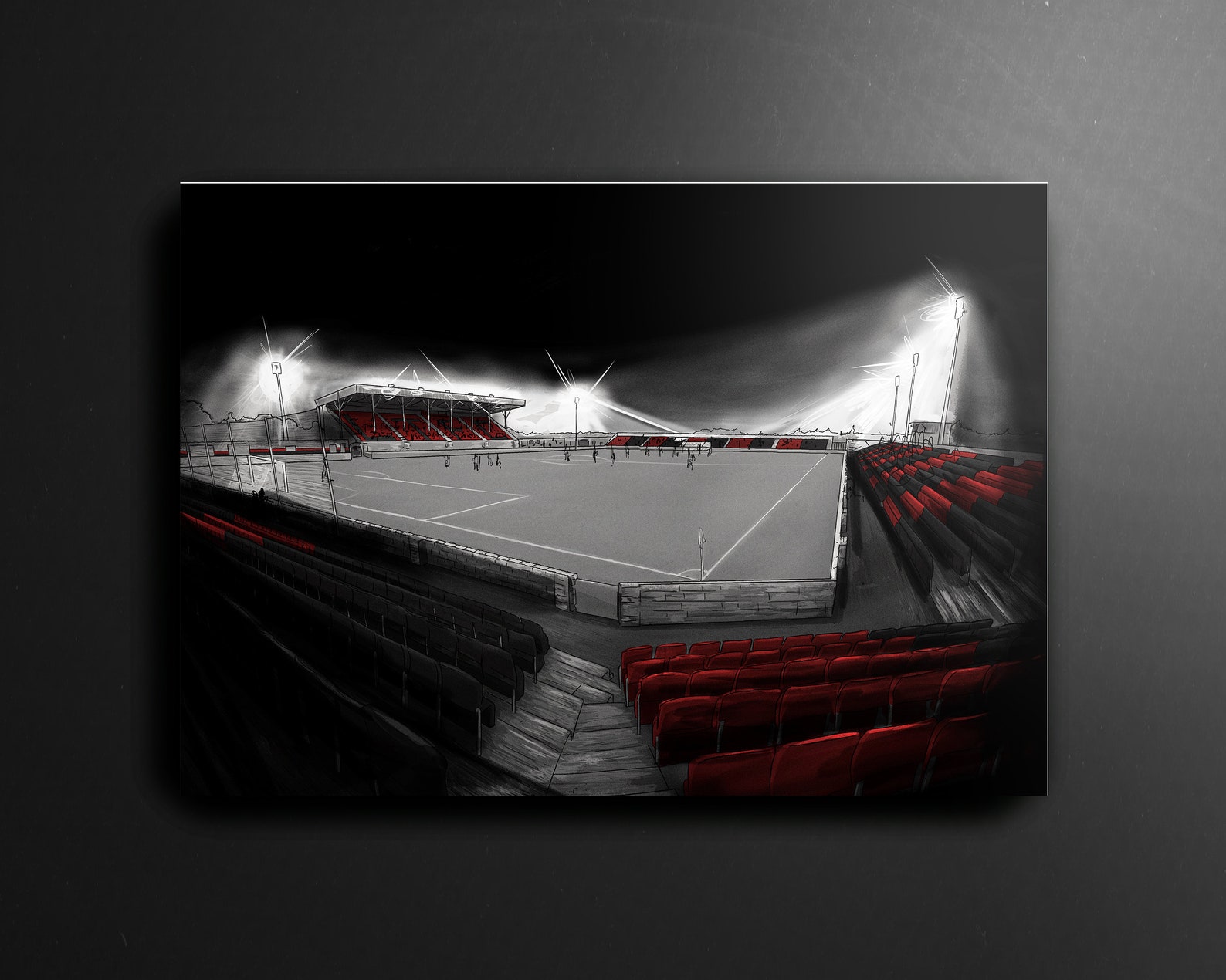 Bishopsgate at Night Longford Town League of Ireland Football | Etsy