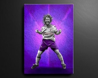 Gabriel Batigol Batistuta Fiorentina Seria A Football Print | Etsy