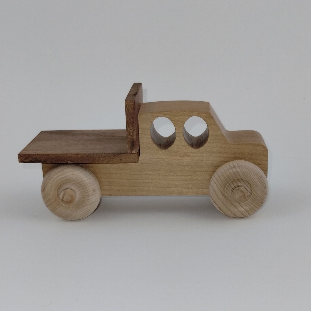 Wood Toy Truck 4 Door Wooden Toy Pick-up Truck Waldorf Toy - Etsy