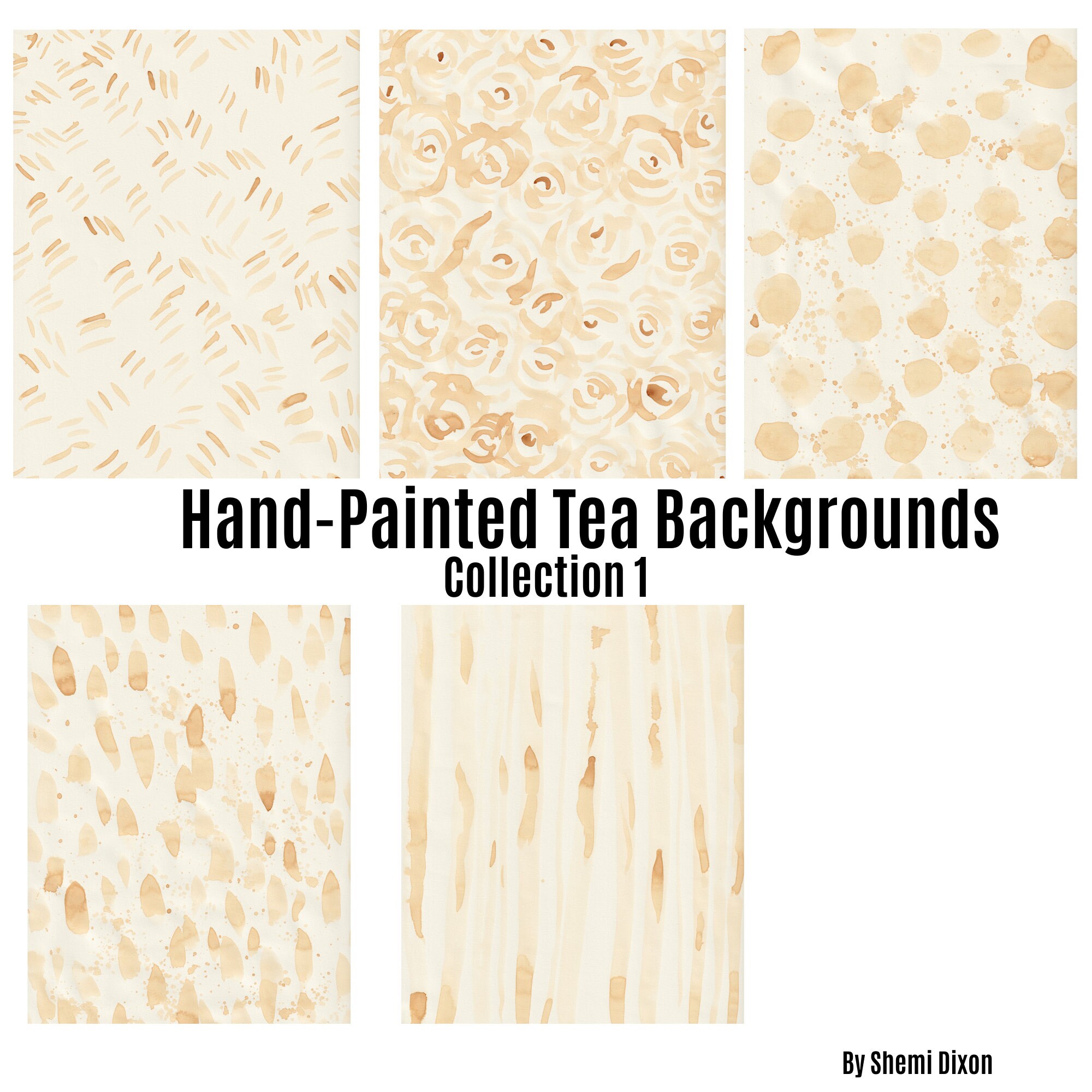 Hand-painted Tea Stained/medium to Heavy Stain Coffee Stained Paper ...
