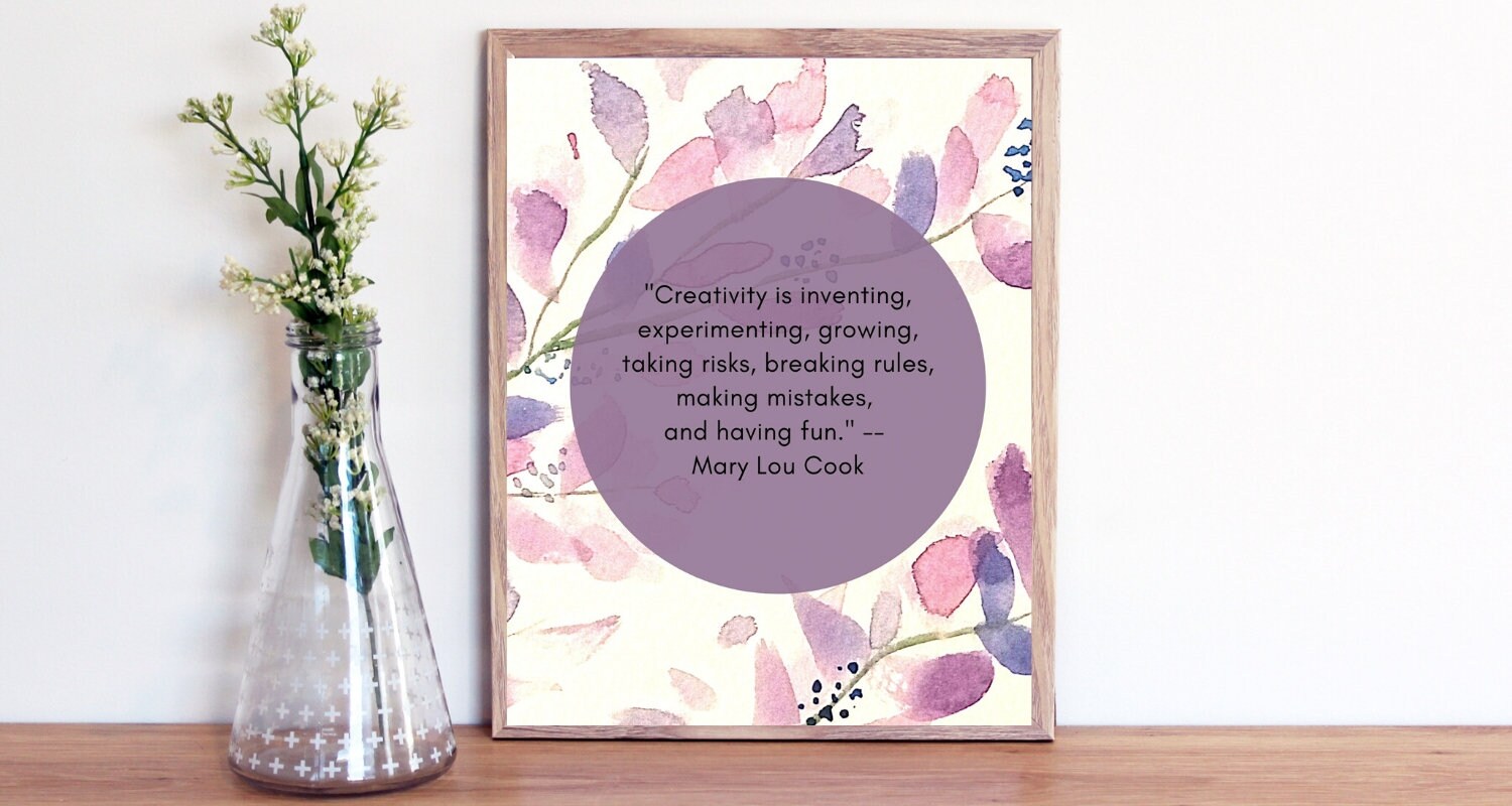 Motivational Wall Art Mary Lou Cook Art Quote Printable Art - Etsy