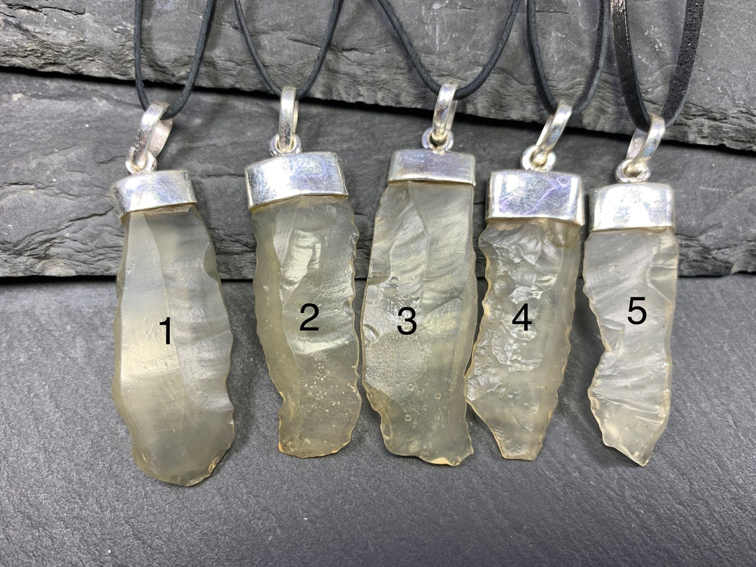 Highly Protective Libyan Desert Glass Crystal- Necklace / Libyan Gold ...