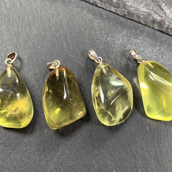 Lemon Quartz Pendant - Etsy