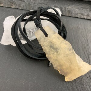 Highly Protective Libyan Desert Glass Crystal 4.95g - Necklace / Libyan ...