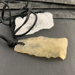Highly Protective Libyan Desert Glass Crystal 4.95g - Necklace / Libyan ...