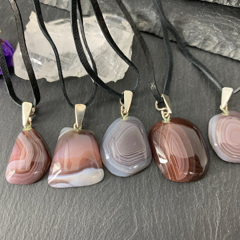Agate Necklace - Etsy