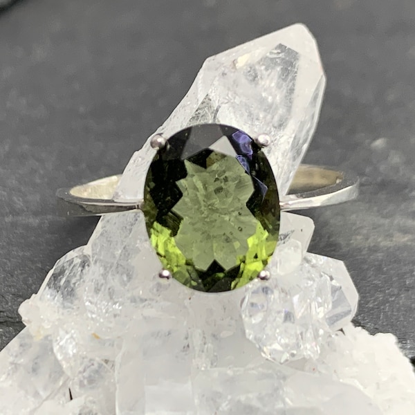 Moldavite Ring Men - Etsy