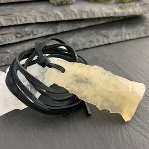 Highly Protective Libyan Desert Glass Crystal 4.95g - Necklace / Libyan ...