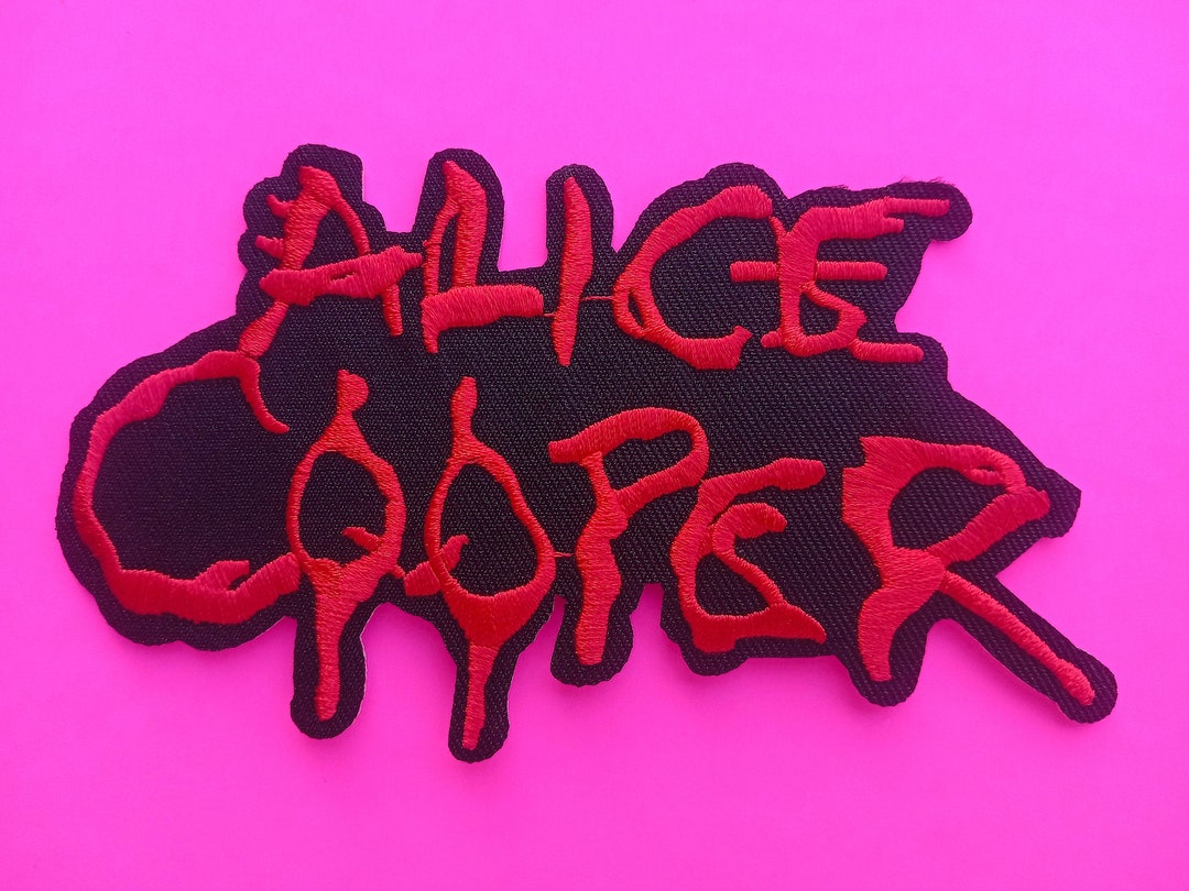 ALICE COOPER PATCH - Shock Hard Classic Glam Rock 'n Roll Heavy Metal ...