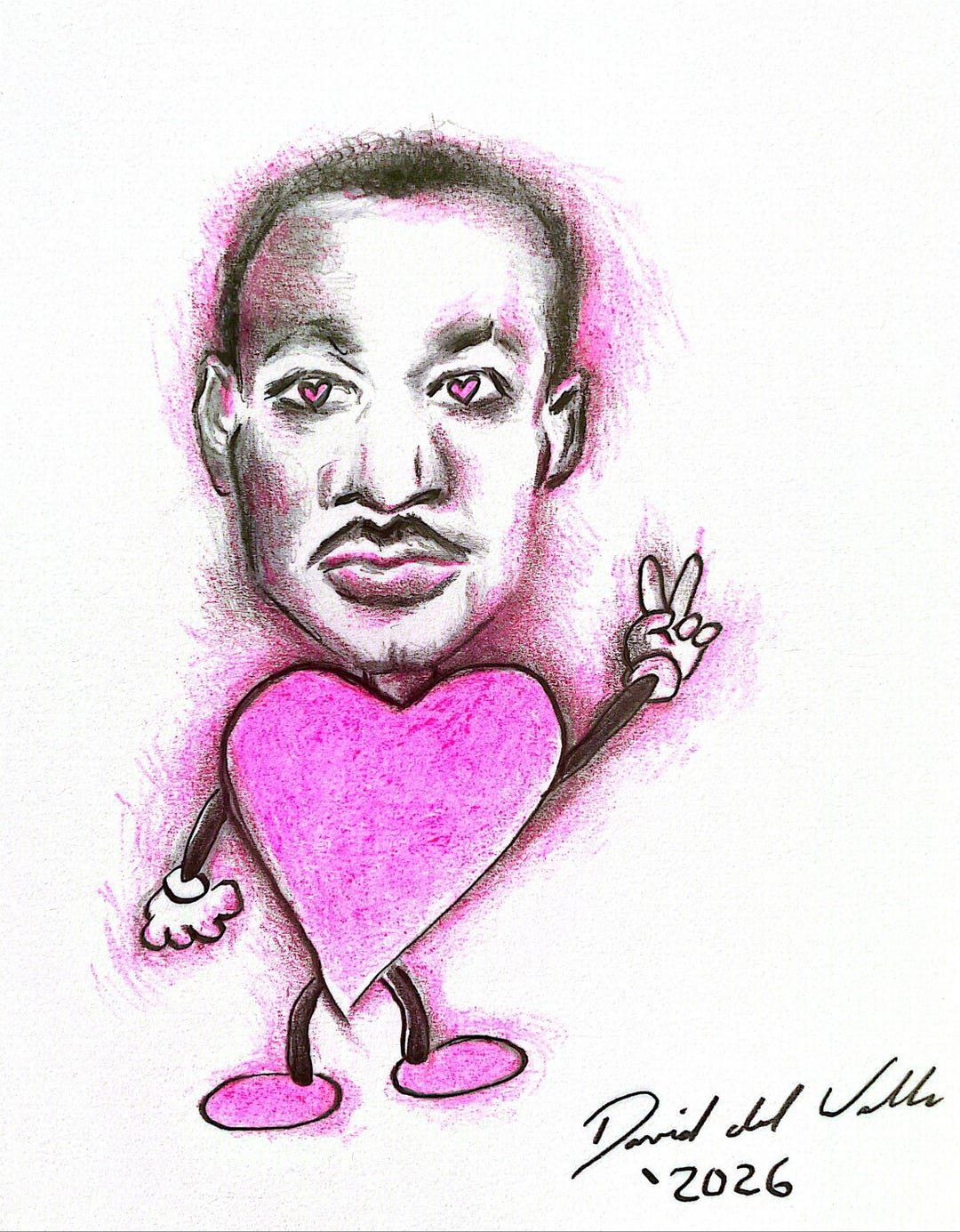 Martin Luther King Jr. Civil Rights Leader Heart Love High Vibrational ...