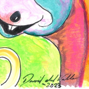 Pizza Nightmare Drawing Painting Lowbrow Art Surreal Showbiz Billy Bob ...