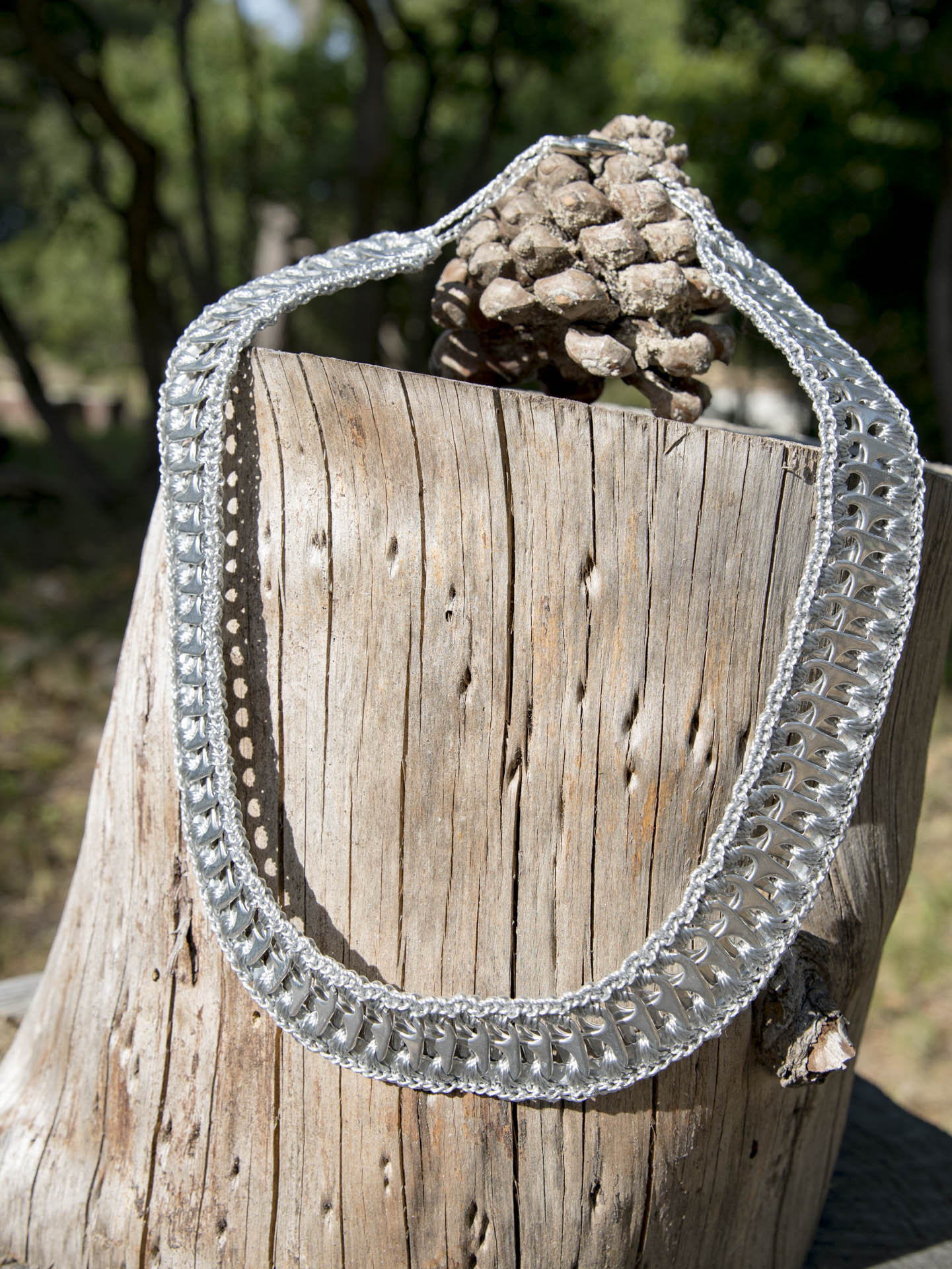 Necklace Made in Recycle Tabs of Can - Etsy