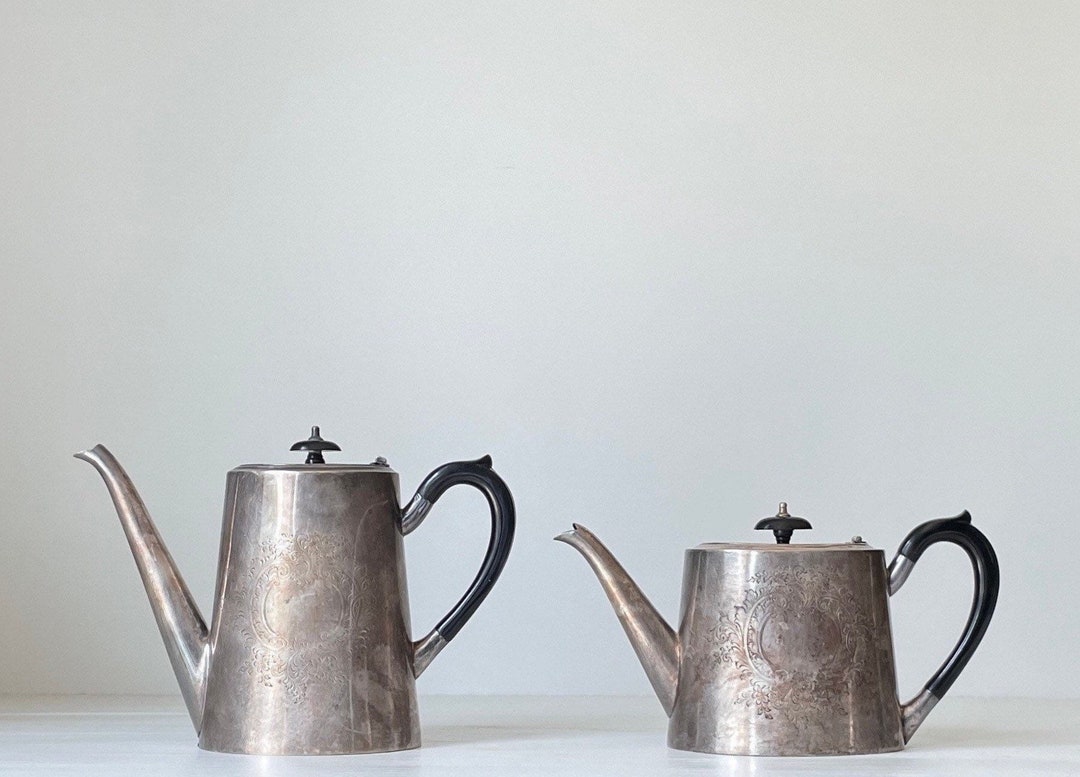 Antique Silver Plate Etched Coffee Pot or Tea Pot for John Wanamaker - Etsy