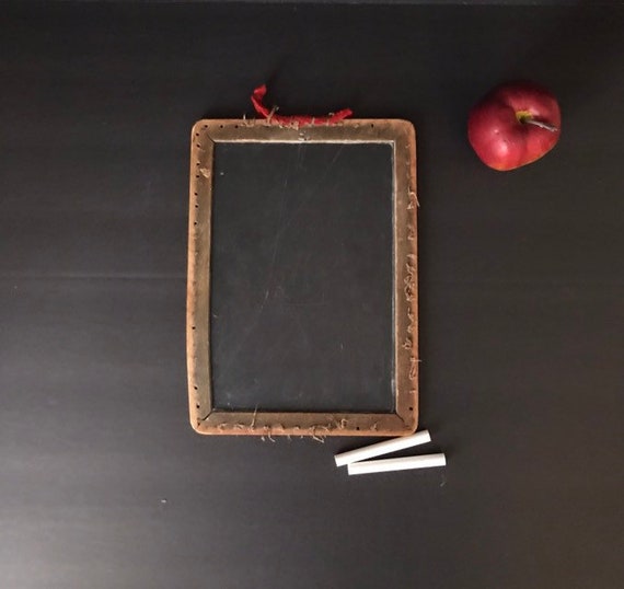 Antique Chalkboard Small Blackboard | Etsy