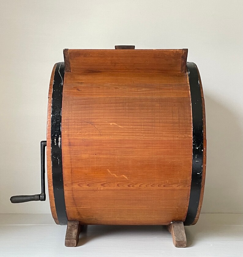 Wooden Barrel Butter Churn Primitive Antique Farmhouse Kitchen - Etsy