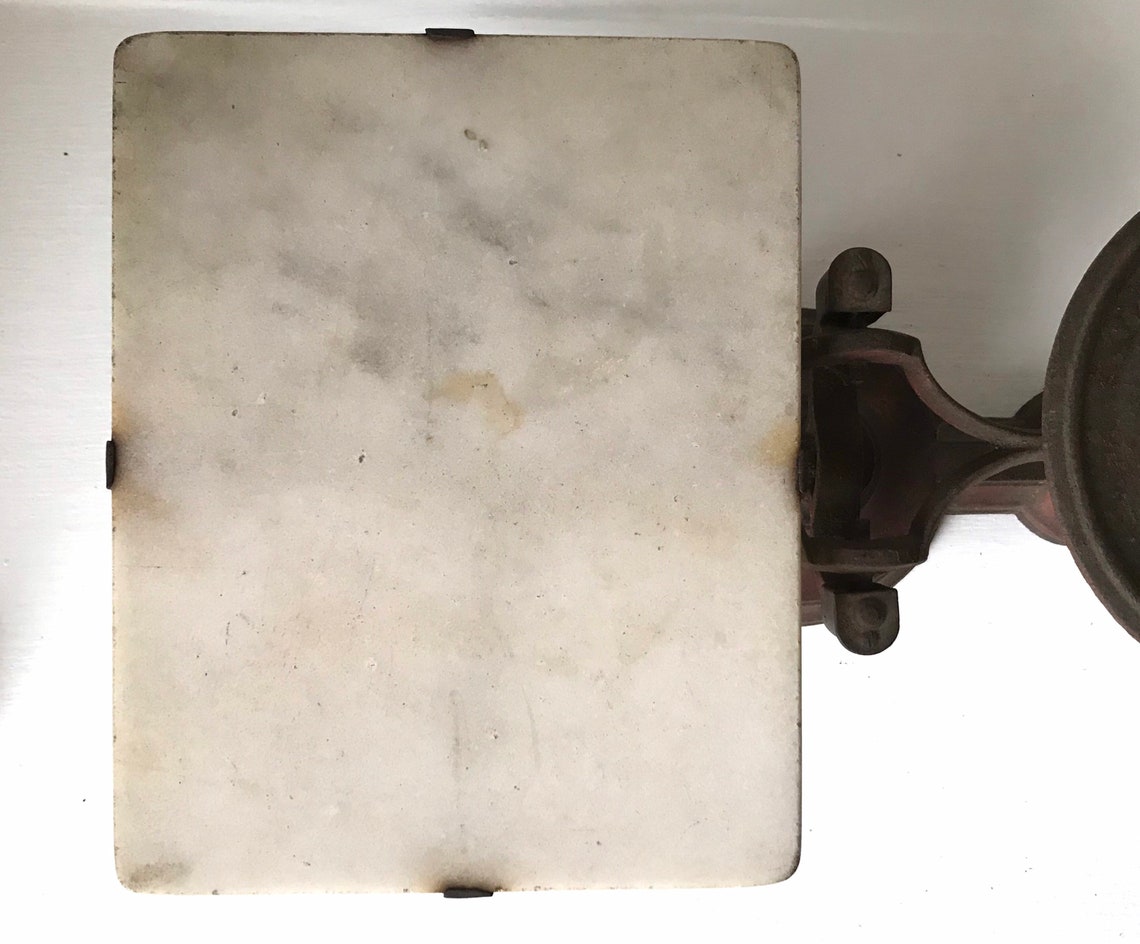 Antique Balance Scale With Marble Plate and 6 Weights - Etsy