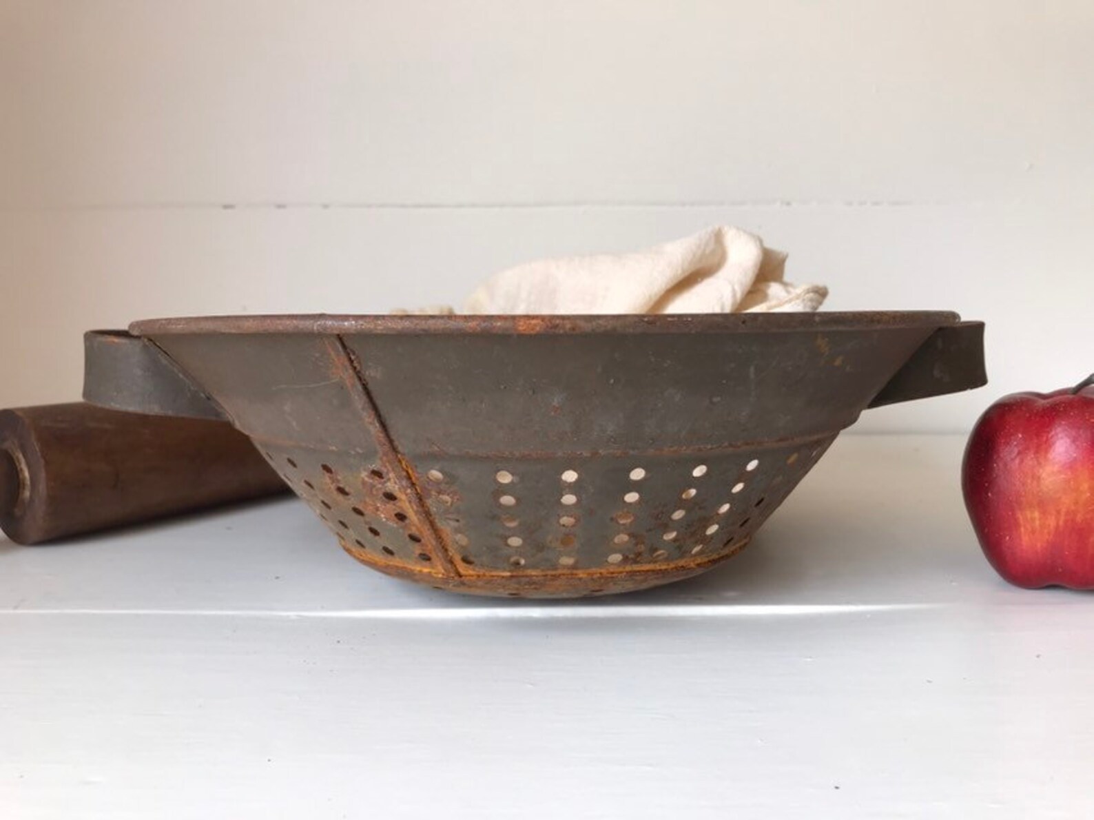 Primitive Colander Strainer Rustic Farmhouse Kitchen - Etsy
