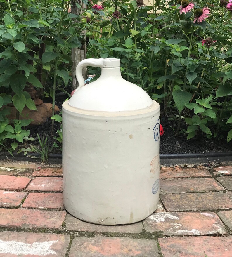 Antique Stoneware Jug L Red Wing L 5 Gallon Crock Jug - Etsy