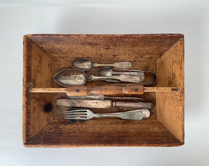 Antique Cutlery Tray Divided Knife Box - Etsy