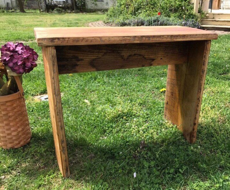 Rustic Barn Wood Bench Small - Etsy